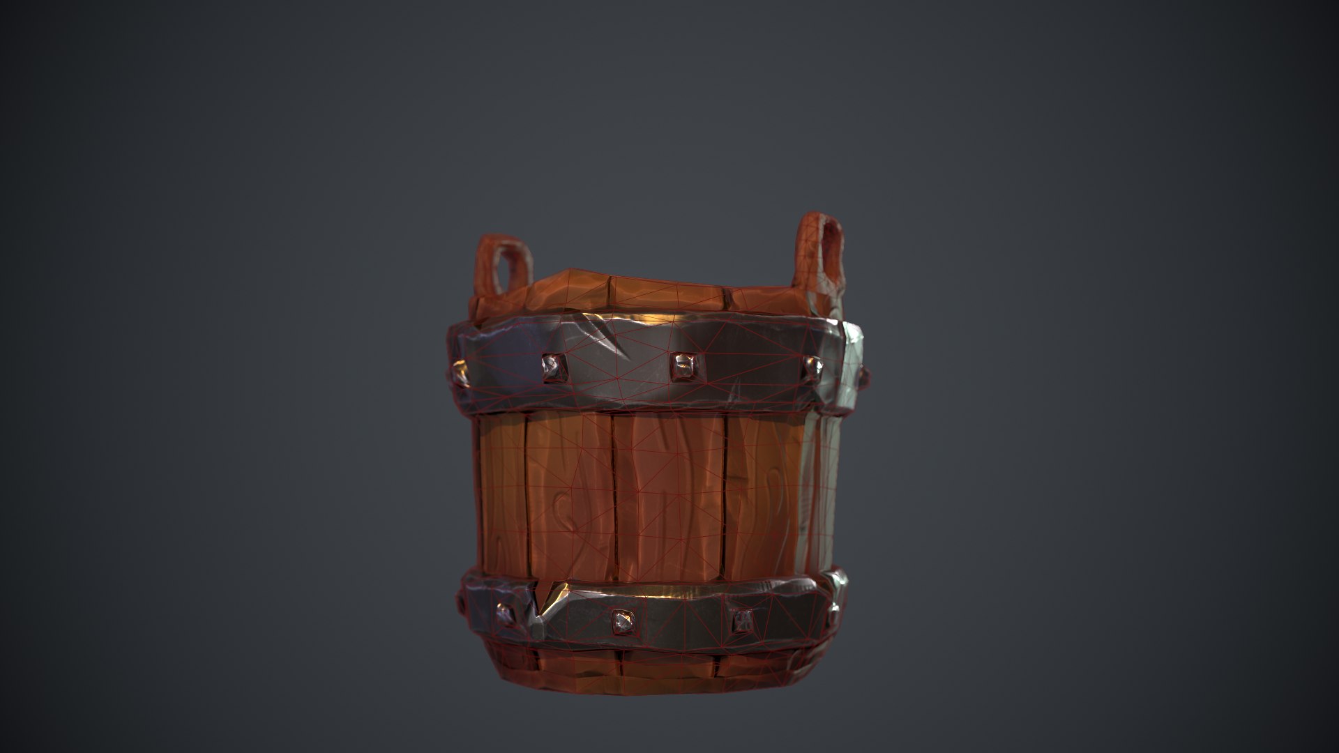 Stylized Wood Bucket 3D Model - TurboSquid 1846817