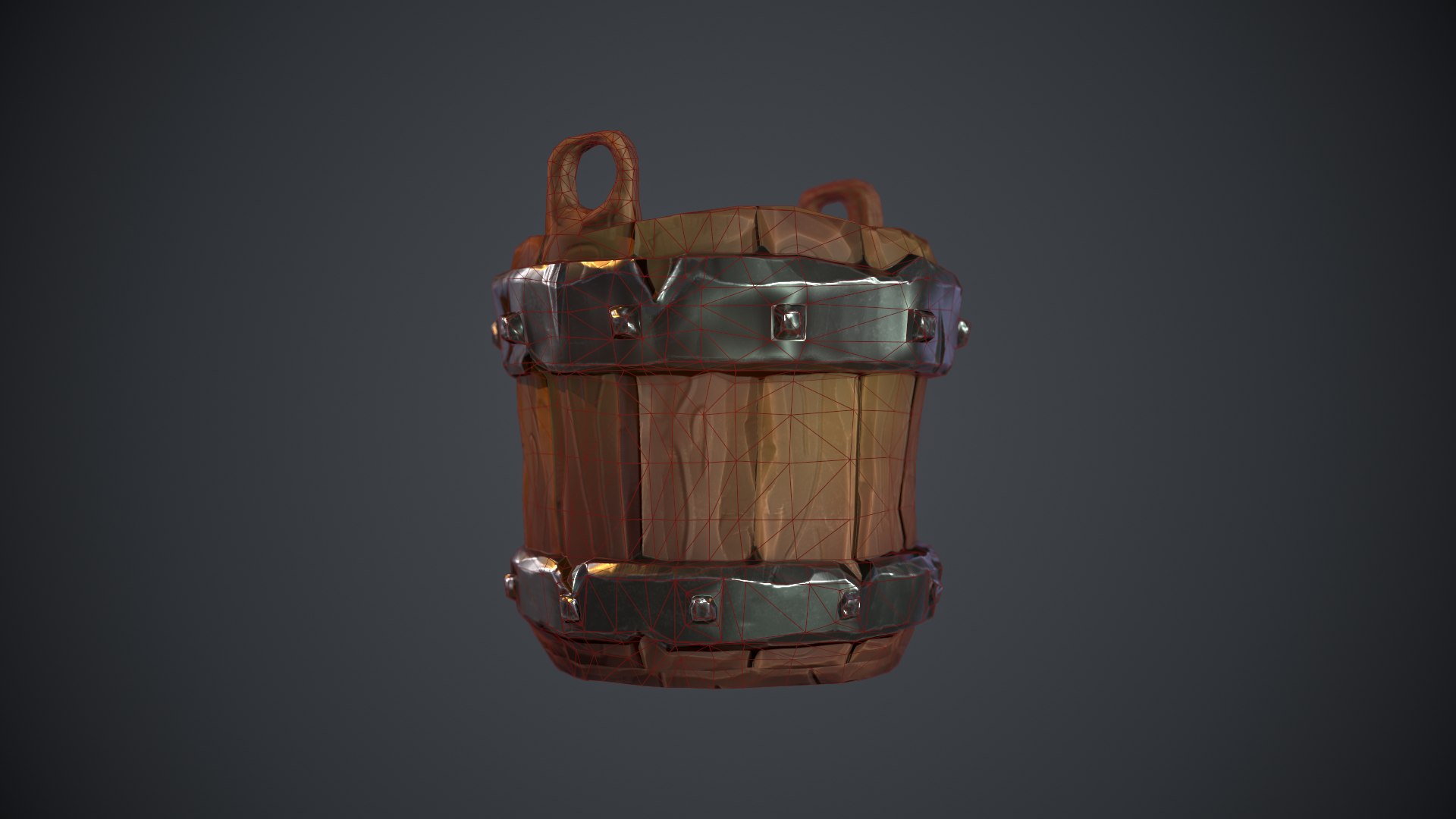 Stylized Wood Bucket 3D Model - TurboSquid 1846817