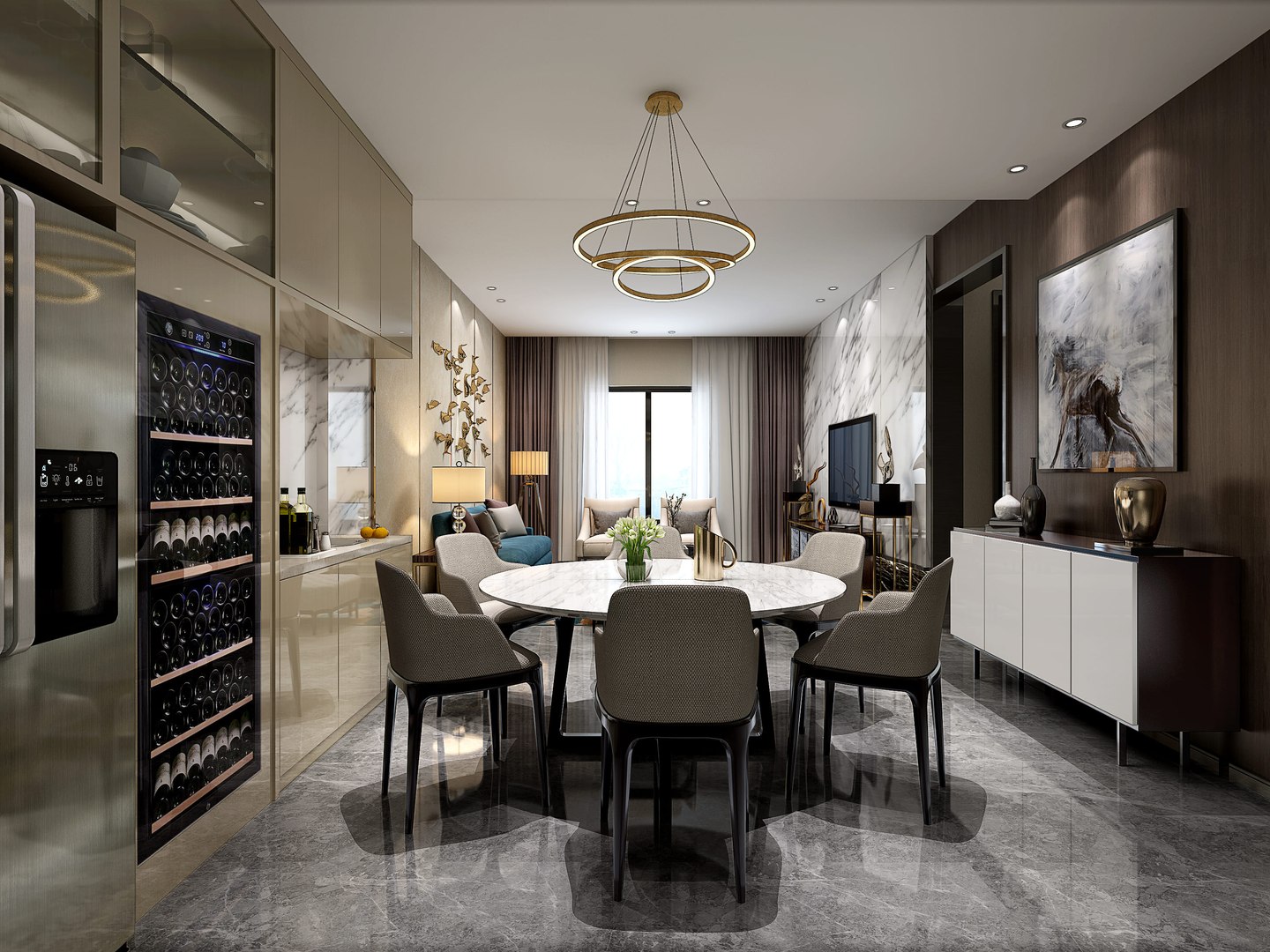 40 Modern DINING ROOM Collection 3D Model - TurboSquid 1870969