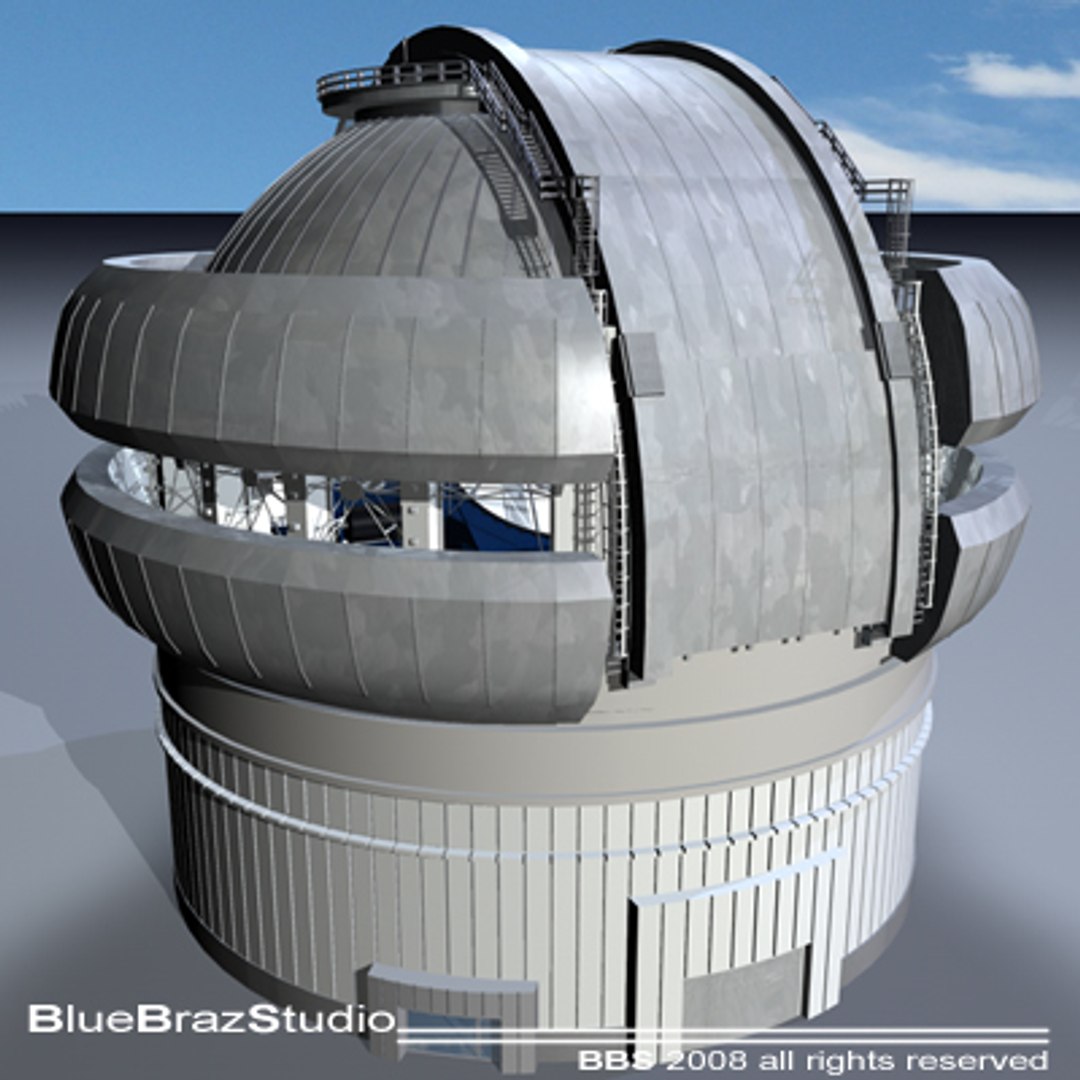 3d model observatory telescope