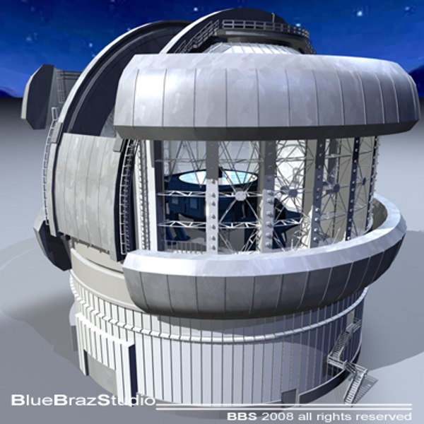 3d model observatory telescope
