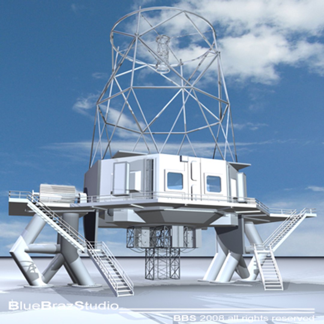 3d model observatory telescope