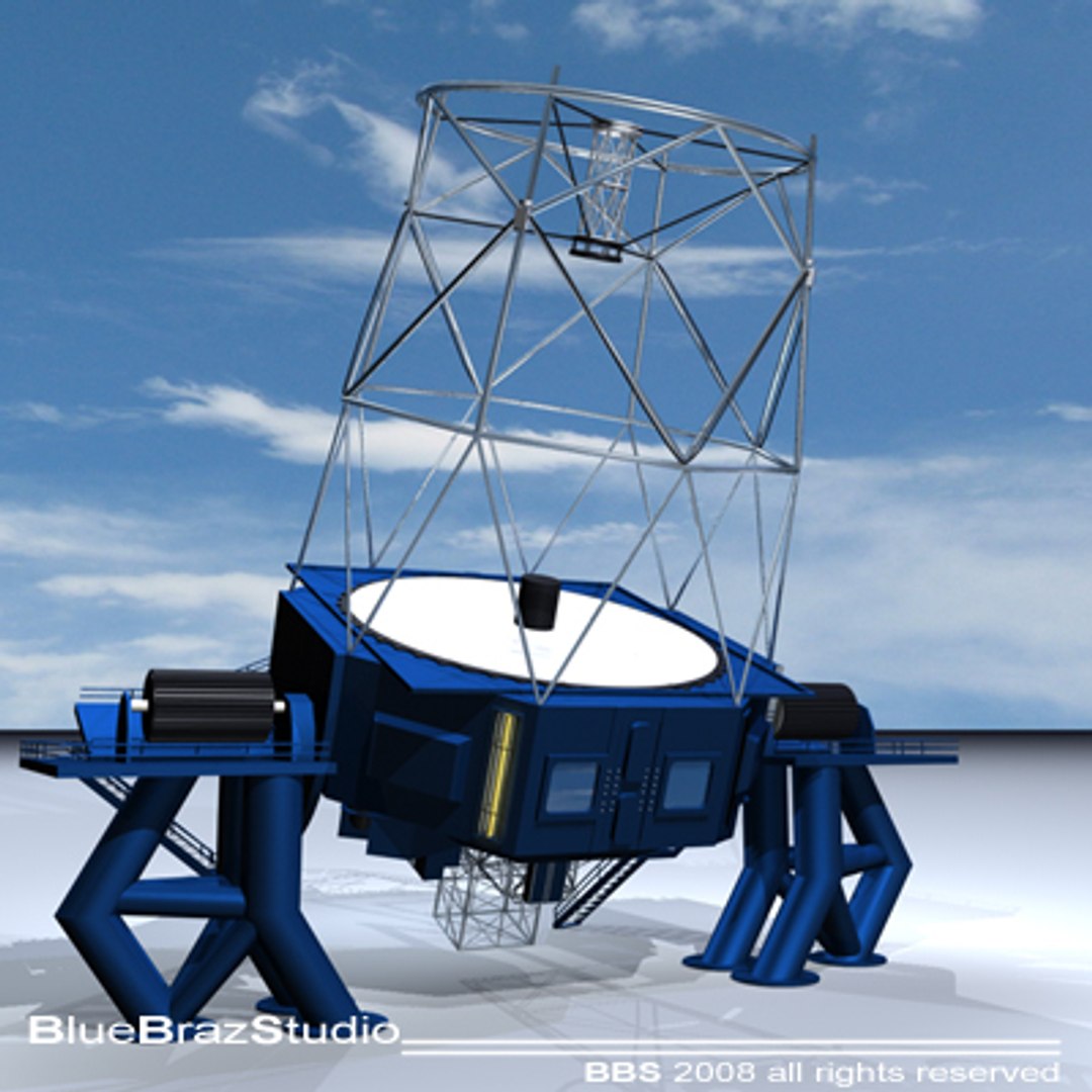 3d model observatory telescope