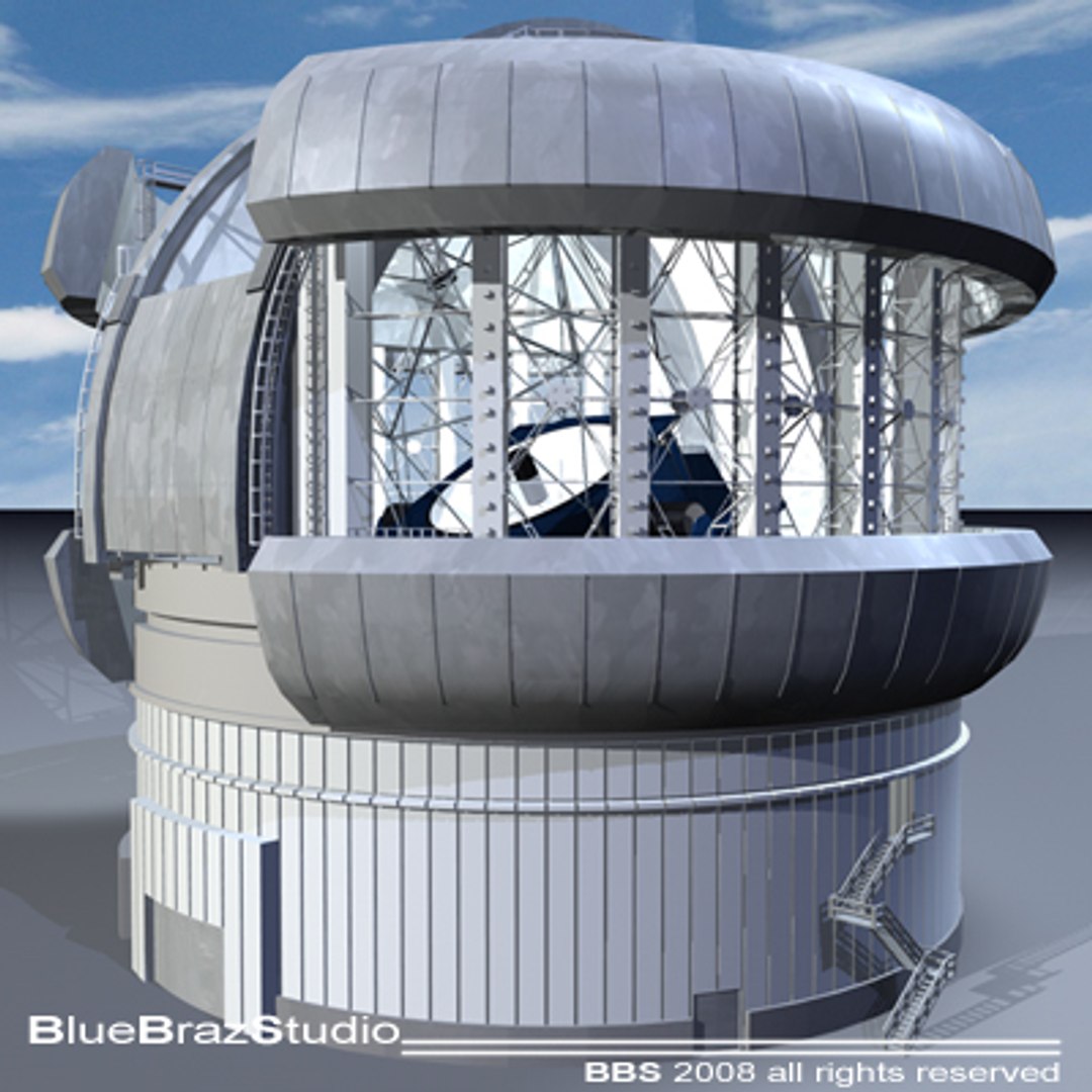 3d model observatory telescope