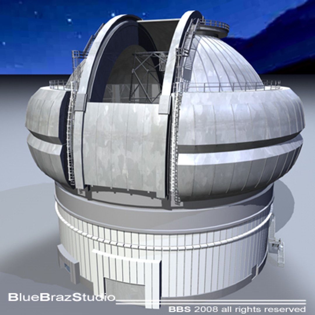 3d model observatory telescope