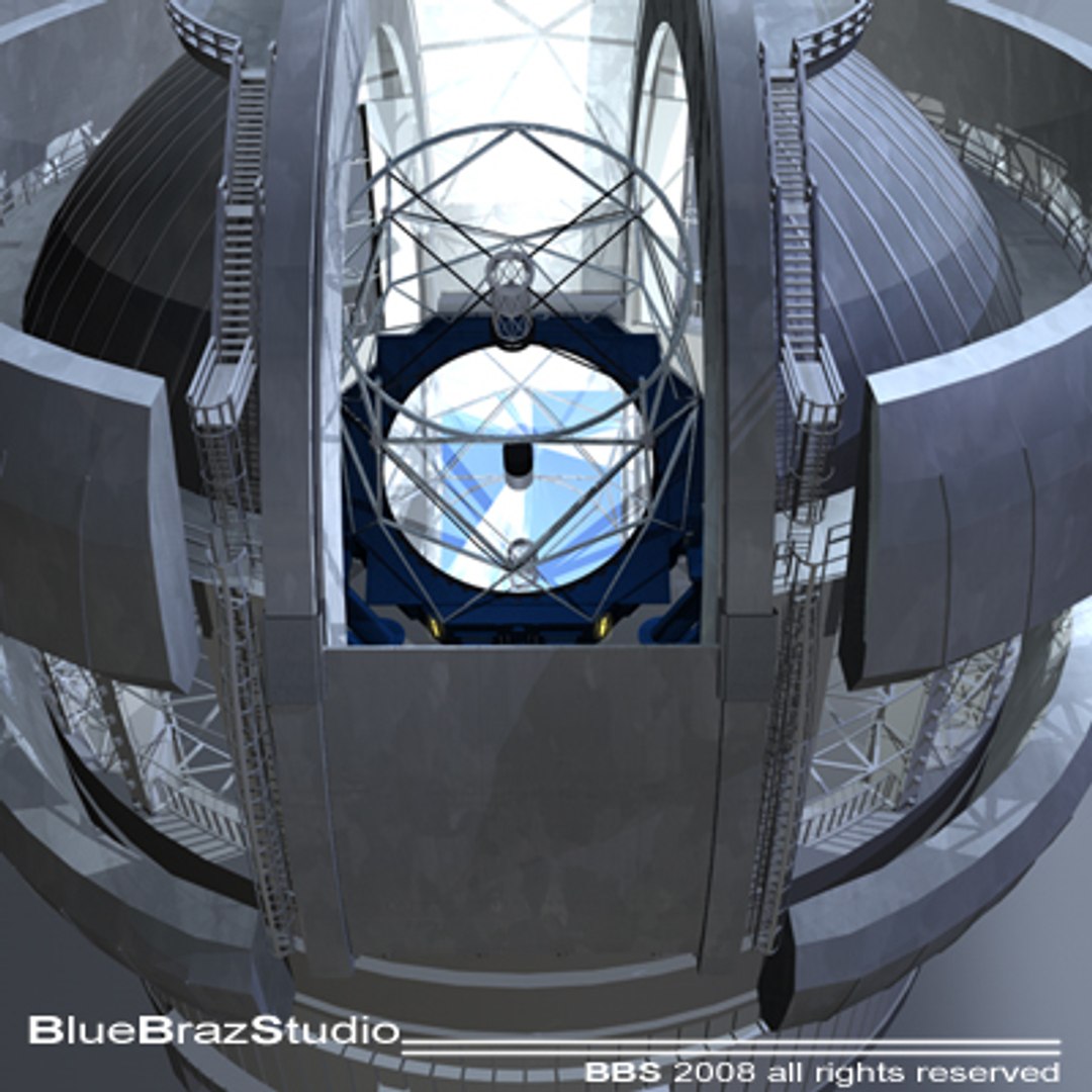 3d model observatory telescope