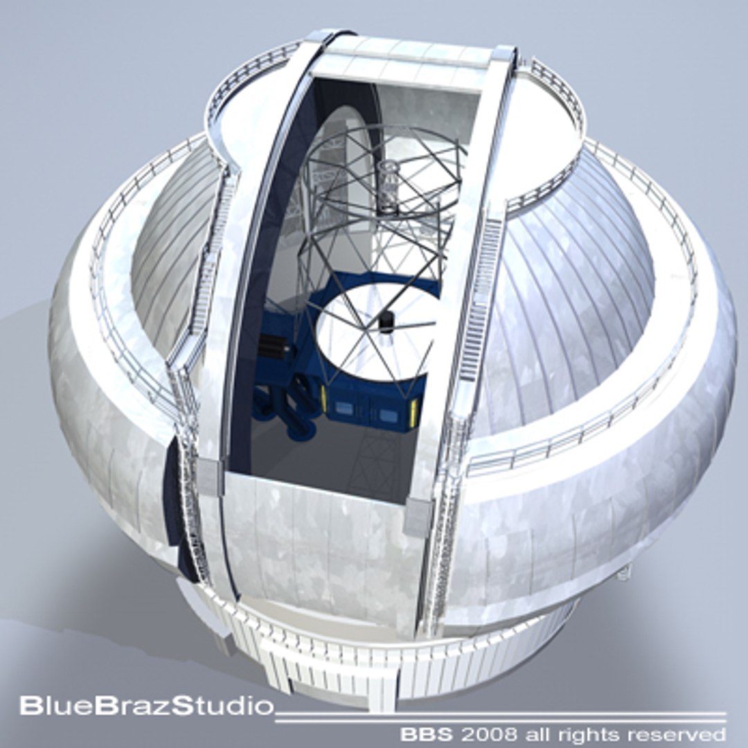 3d model observatory telescope