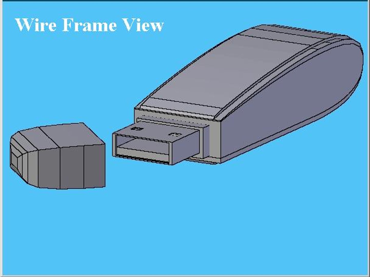 Usb Flash Pen Drive 3d Model