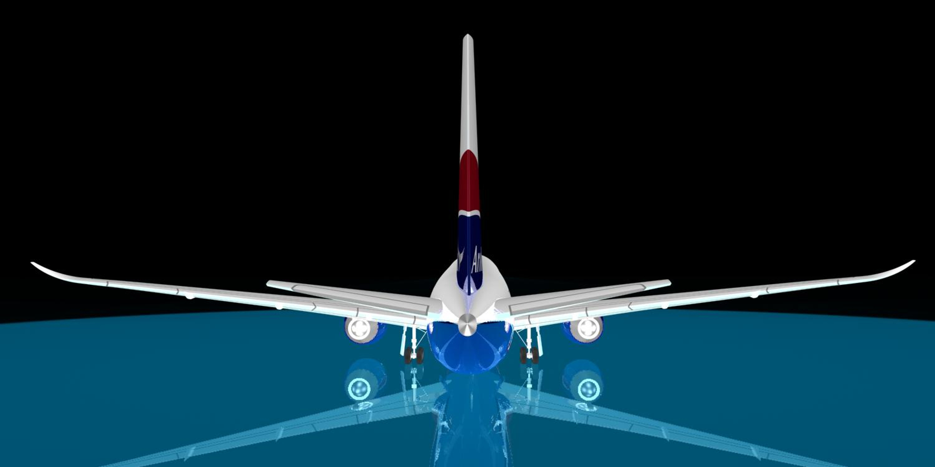 3d model arik air 787-9 dreamliner