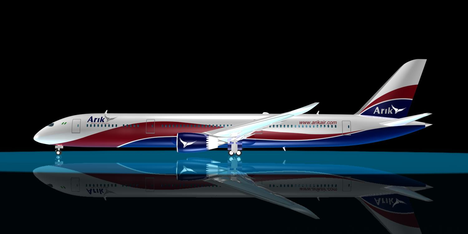 3d model arik air 787-9 dreamliner