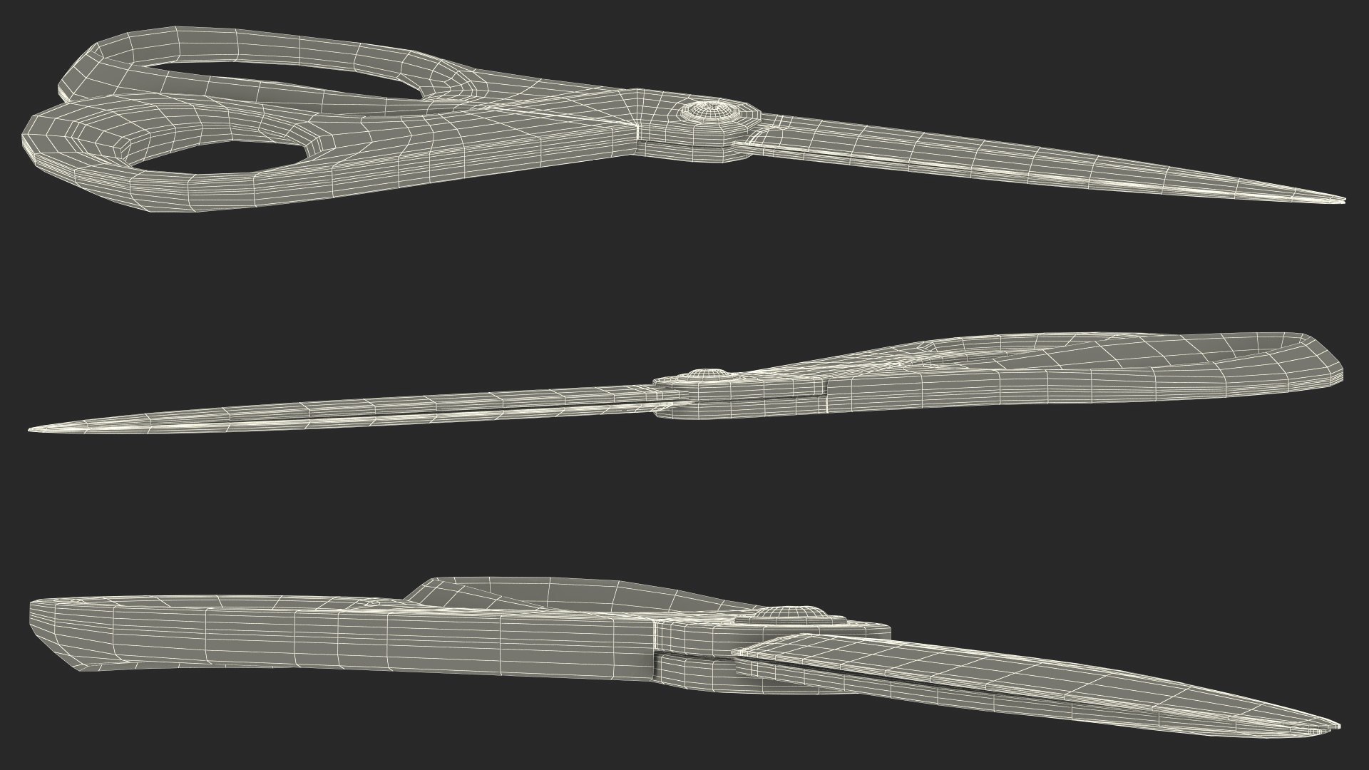 3D Fabric Scissors Model - TurboSquid 2132189
