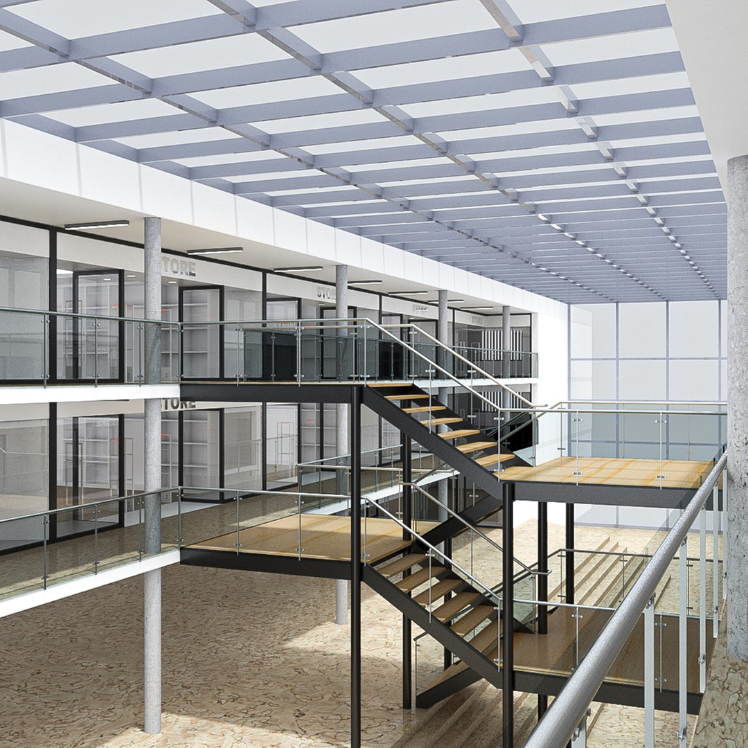 Mall interior 02 3D model - TurboSquid 1835684