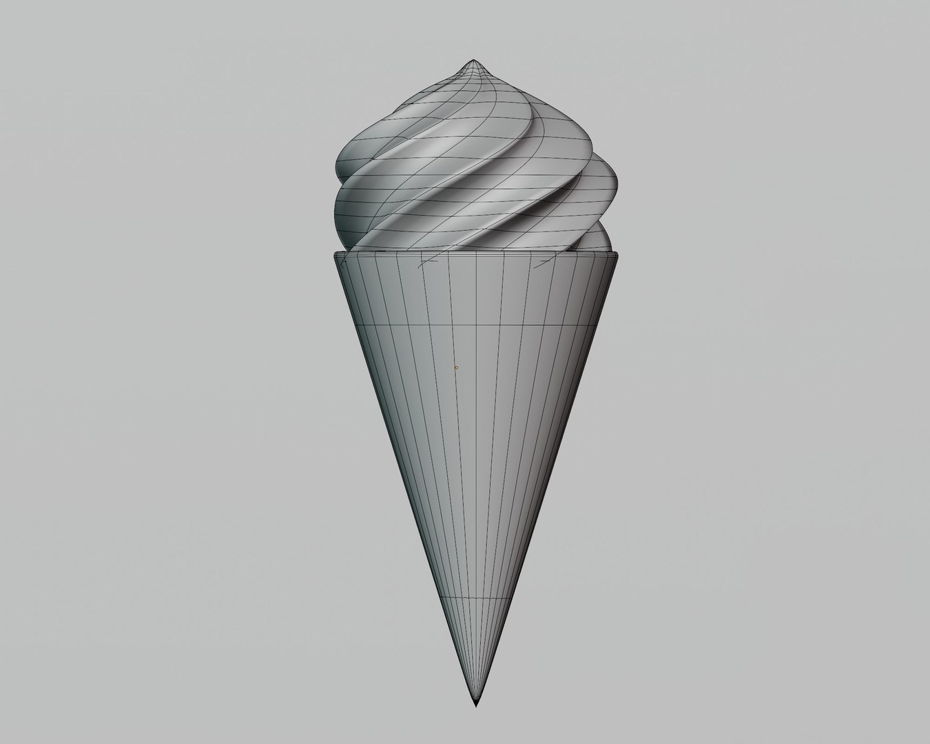3D Ice Cream Cone - TurboSquid 2125544