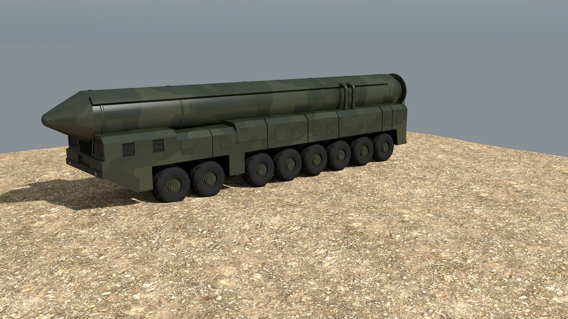 3D Topol-M Launch Vehicle Model - TurboSquid 1980561