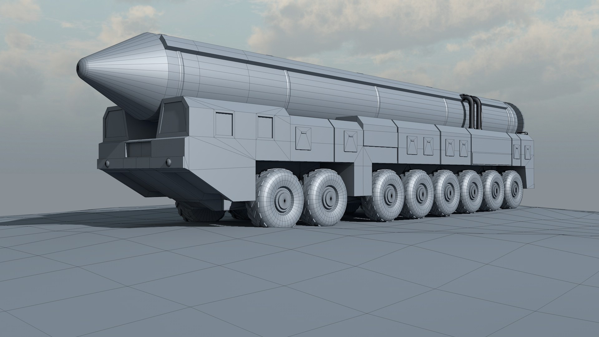 3D Topol-M Launch Vehicle Model - TurboSquid 1980561