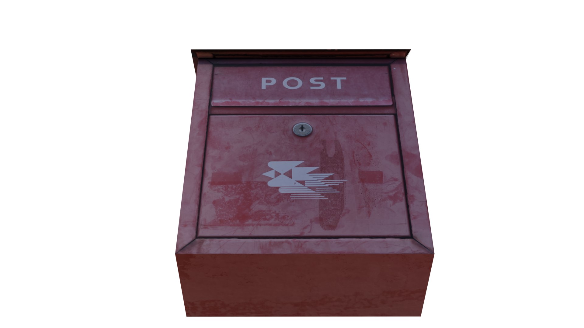 3D Antique Post Box - TurboSquid 1838041