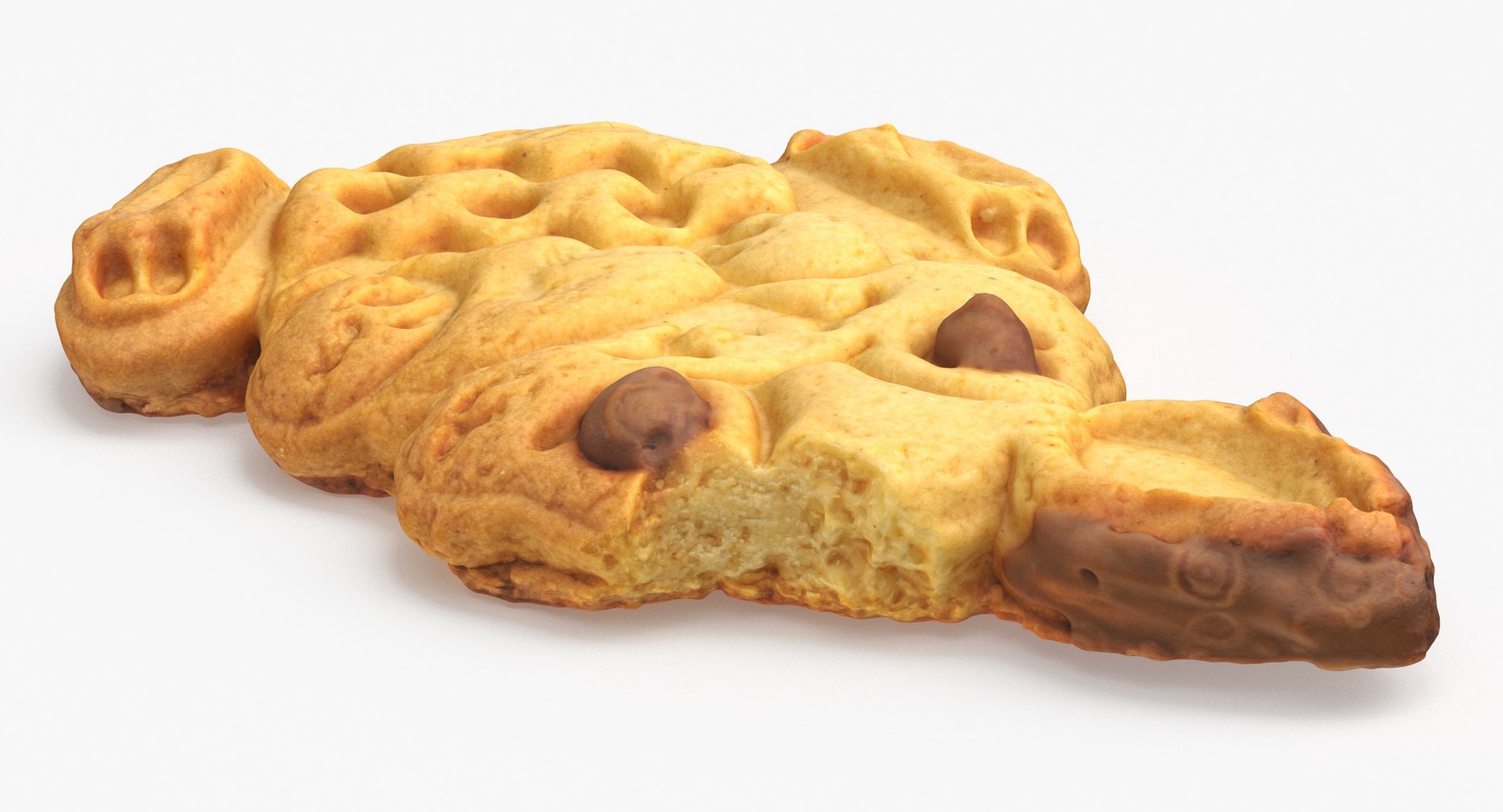 3D model Easter Bunny Gingerbread Cookie bitten 02 - TurboSquid 1854648