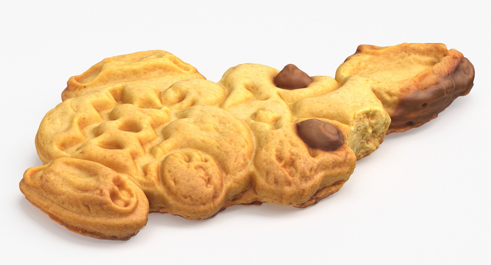 3D model Easter Bunny Gingerbread Cookie bitten 02 - TurboSquid 1854648