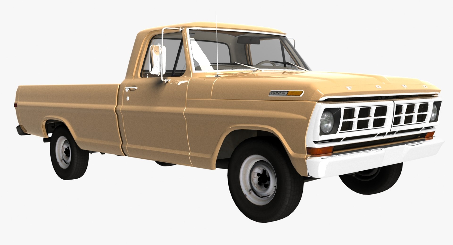 Pickup F-100 3D Model - TurboSquid 1225221
