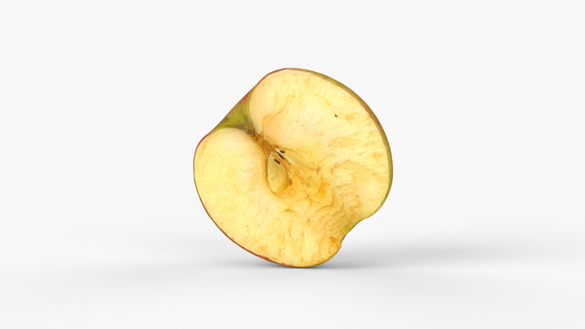 Photorealistic 3D Scan Of Half An Apple 3D - TurboSquid 2302848