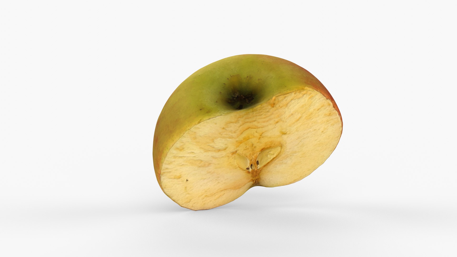 Photorealistic 3D Scan Of Half An Apple 3D - TurboSquid 2302848
