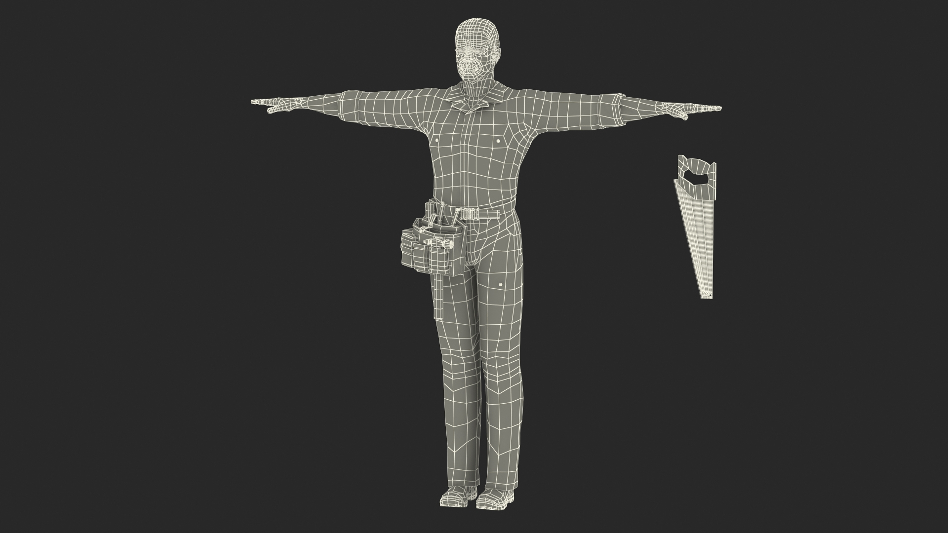 3D Afro American Woodworker Rigged Model - TurboSquid 1683145
