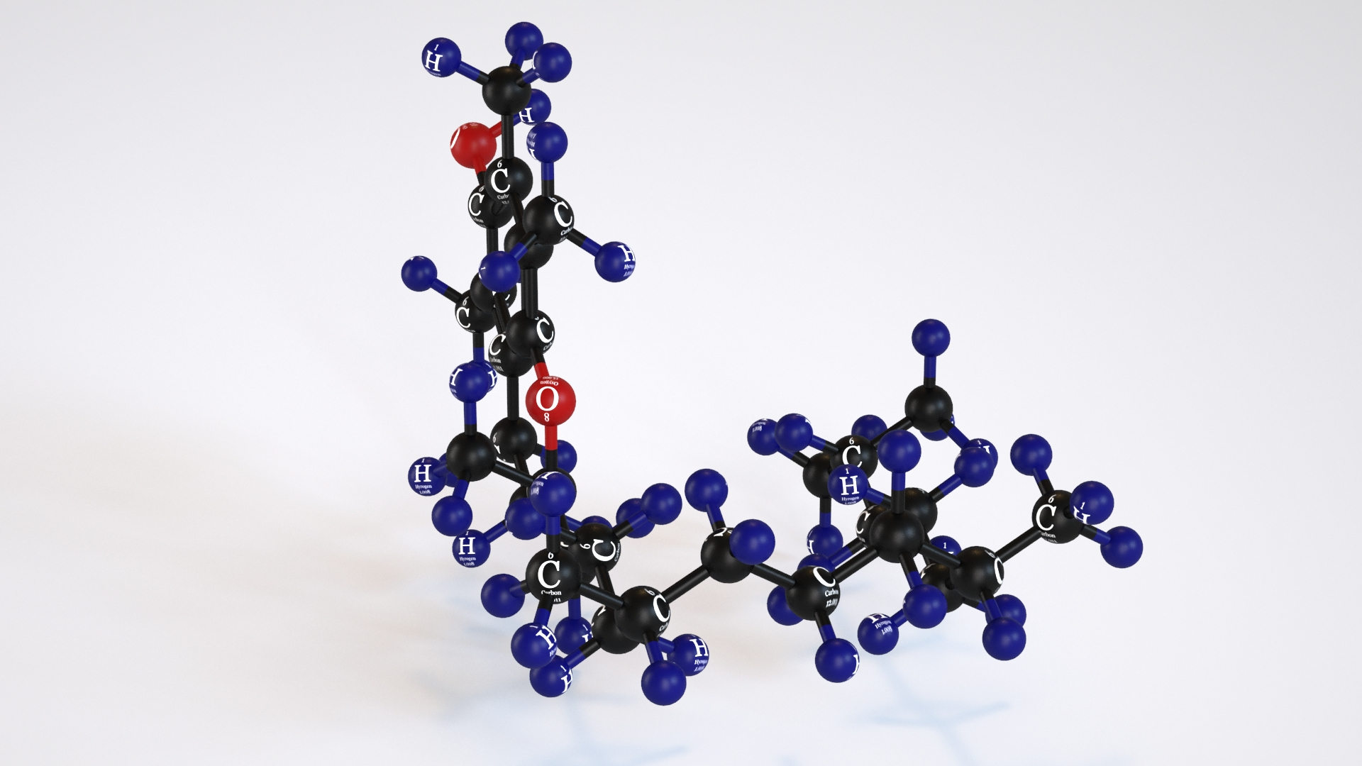 Vitamin E-molecular 3D - TurboSquid 1484724