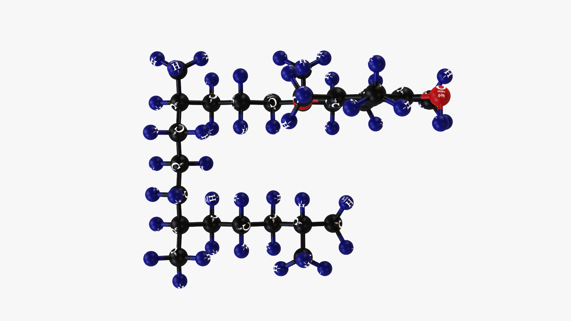 Vitamin E-molecular 3D - TurboSquid 1484724
