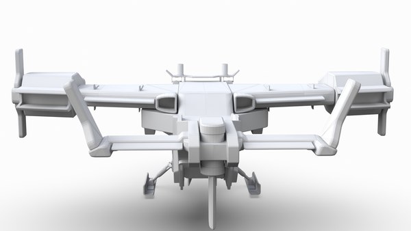 3D Sci-fi Gunship 3D model - TurboSquid 1947216