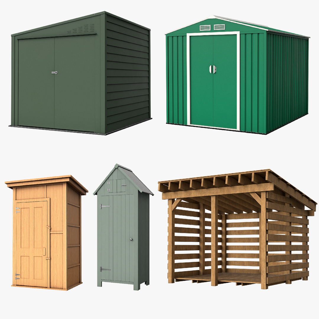 3D Shed Collection - TurboSquid 1824420