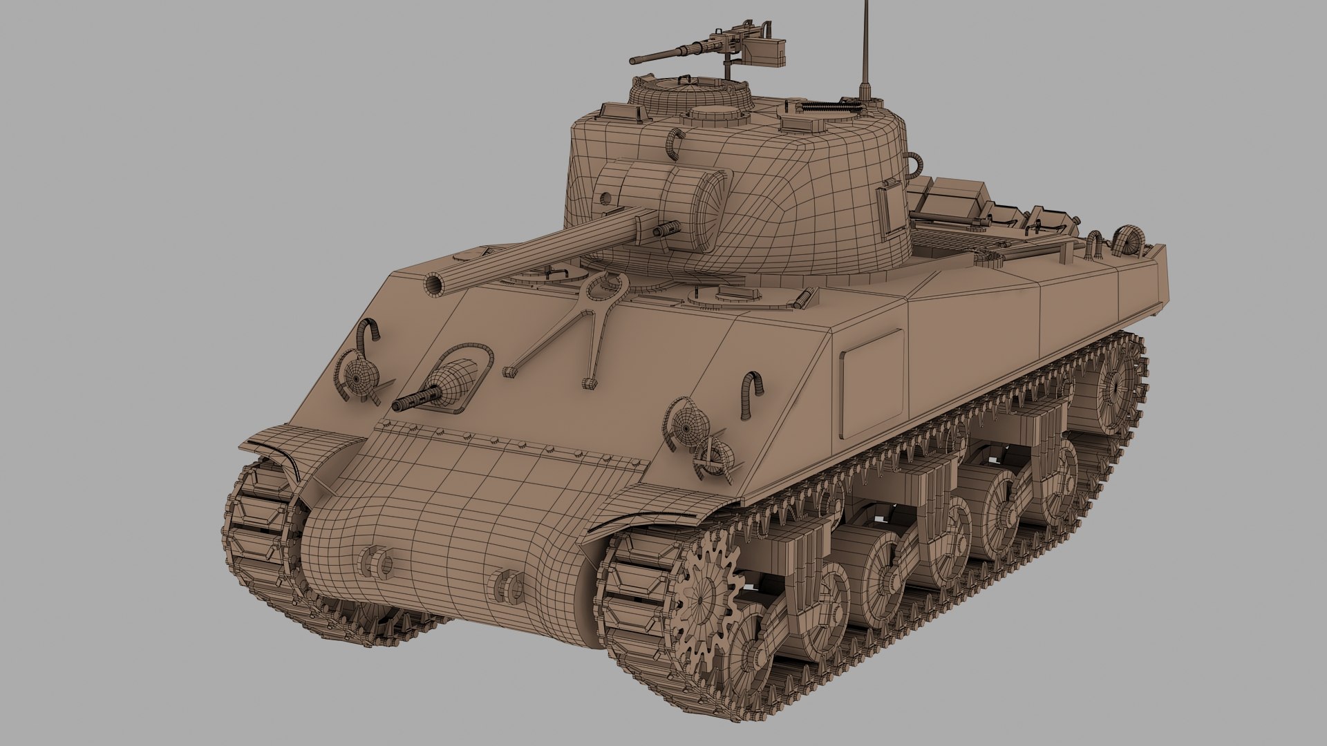 M4 Sherman Tank 3D Model - TurboSquid 1742742