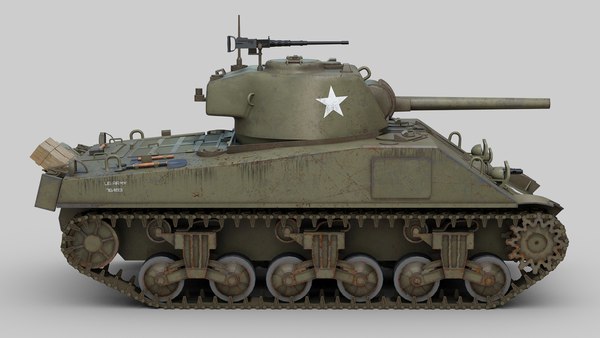 modelo 3d Tanque M4 Sherman - TurboSquid 1742742