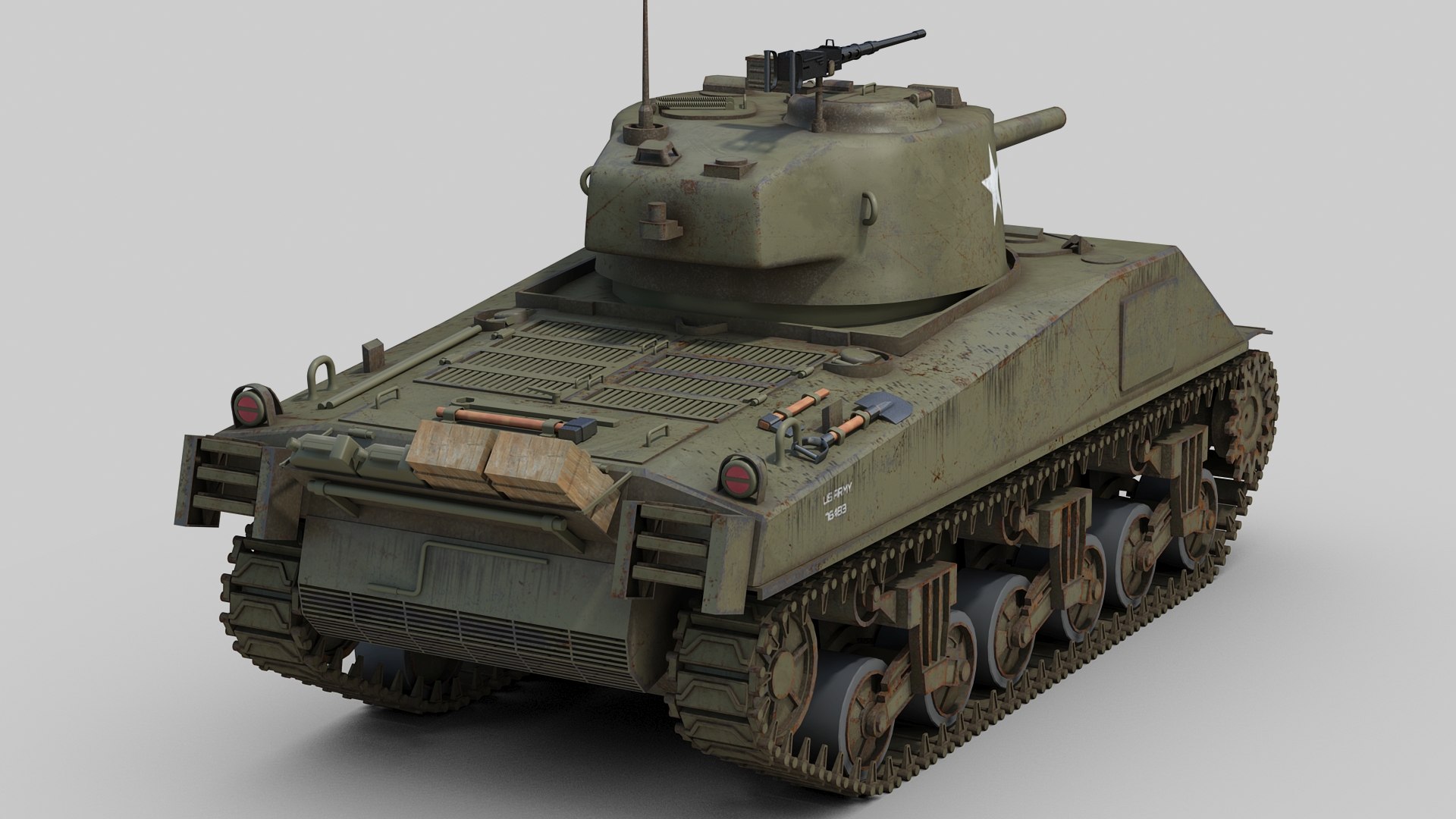 M4 Sherman Tank 3D Model - TurboSquid 1742742