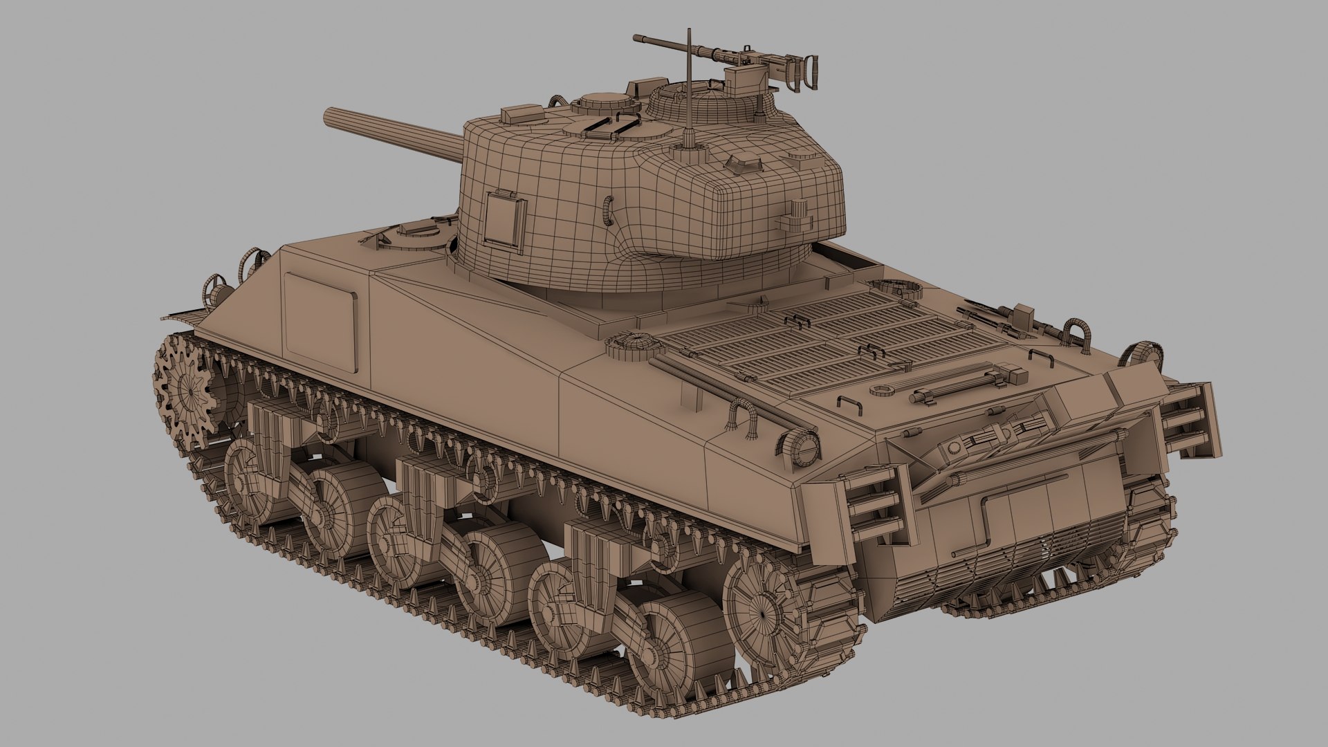 M4 Sherman Tank 3D Model - TurboSquid 1742742