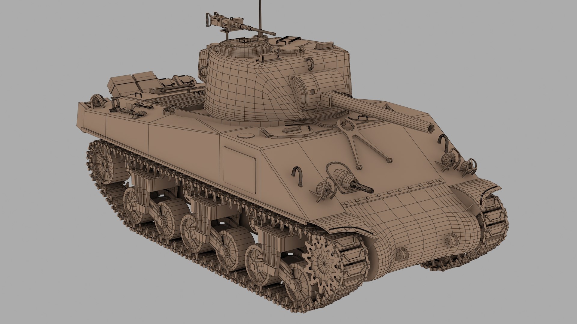 M4 Sherman Tank 3D Model - TurboSquid 1742742