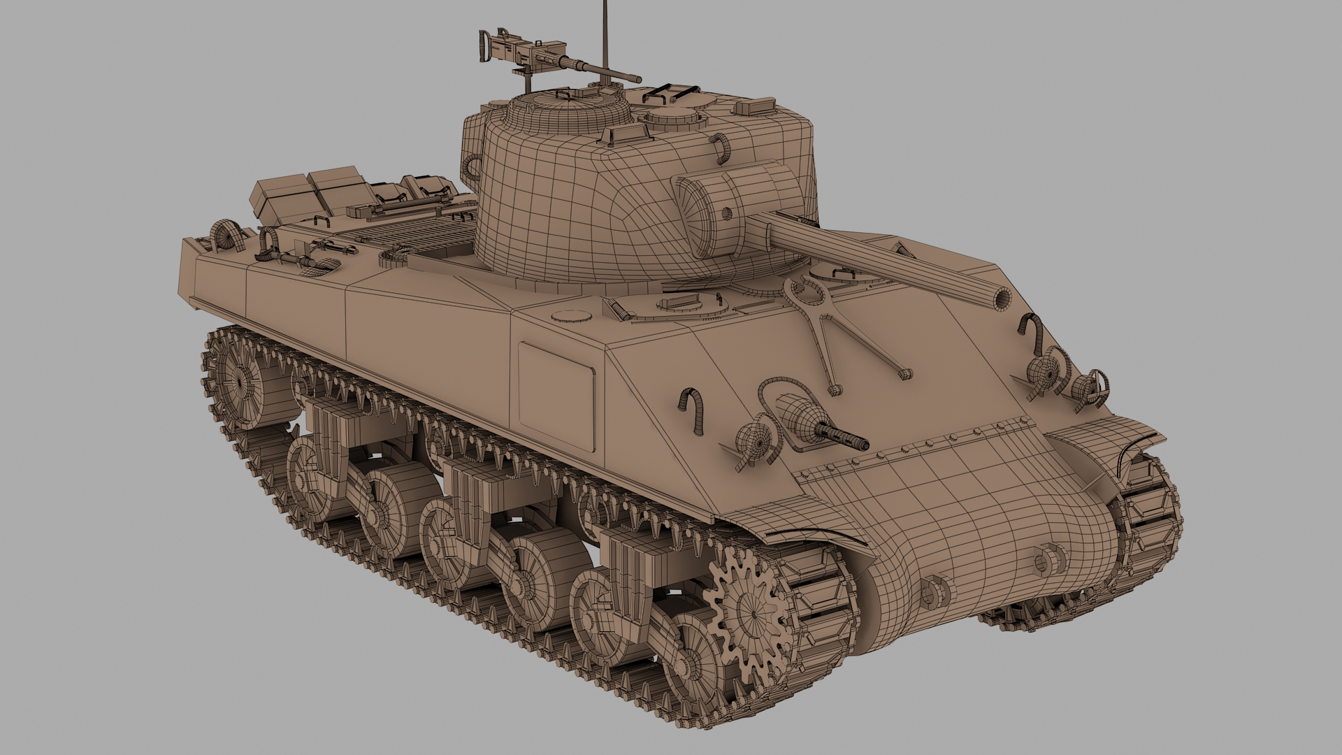 M4 Sherman Tank 3D model - TurboSquid 1742742