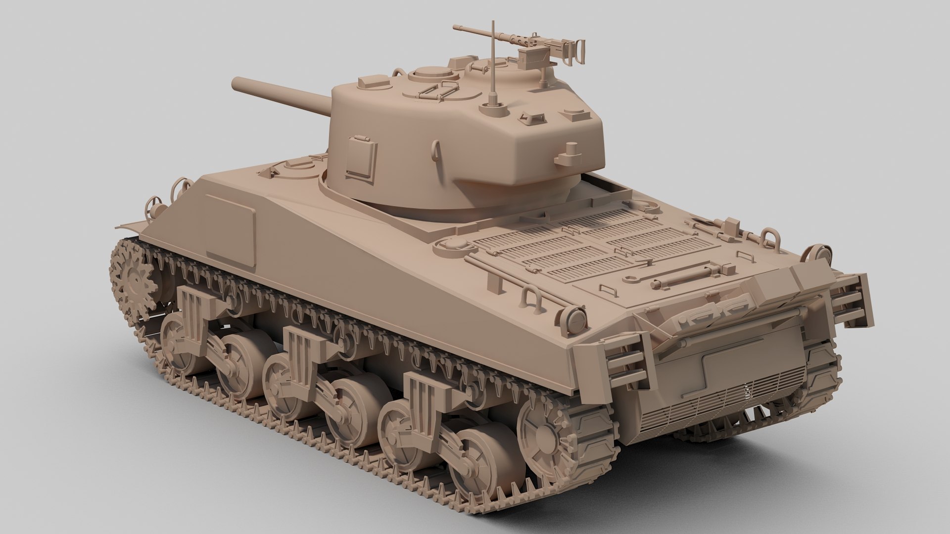M4 Sherman Tank 3D Model - TurboSquid 1742742