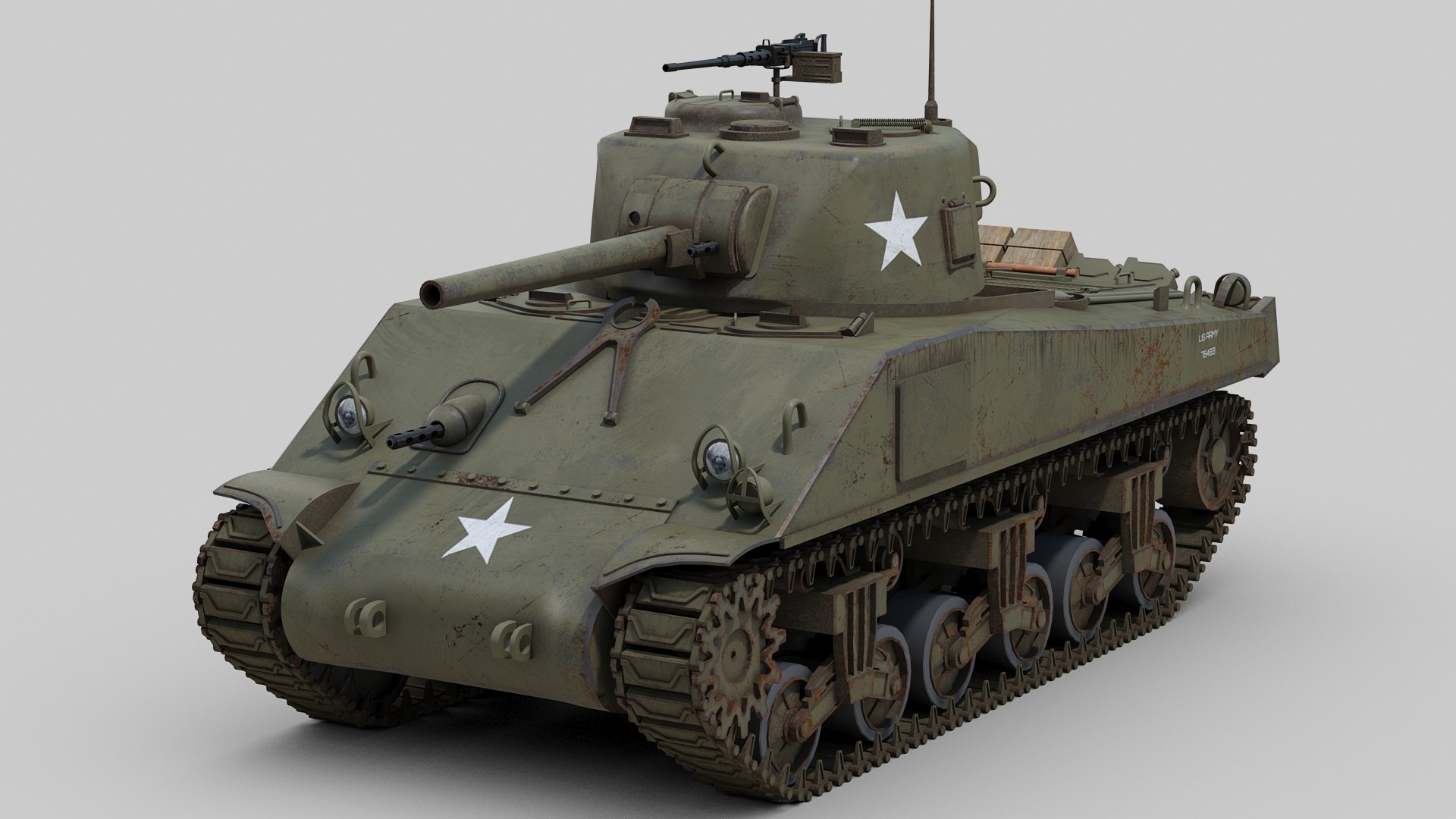 M4 Sherman Tank 3D Model - TurboSquid 1742742