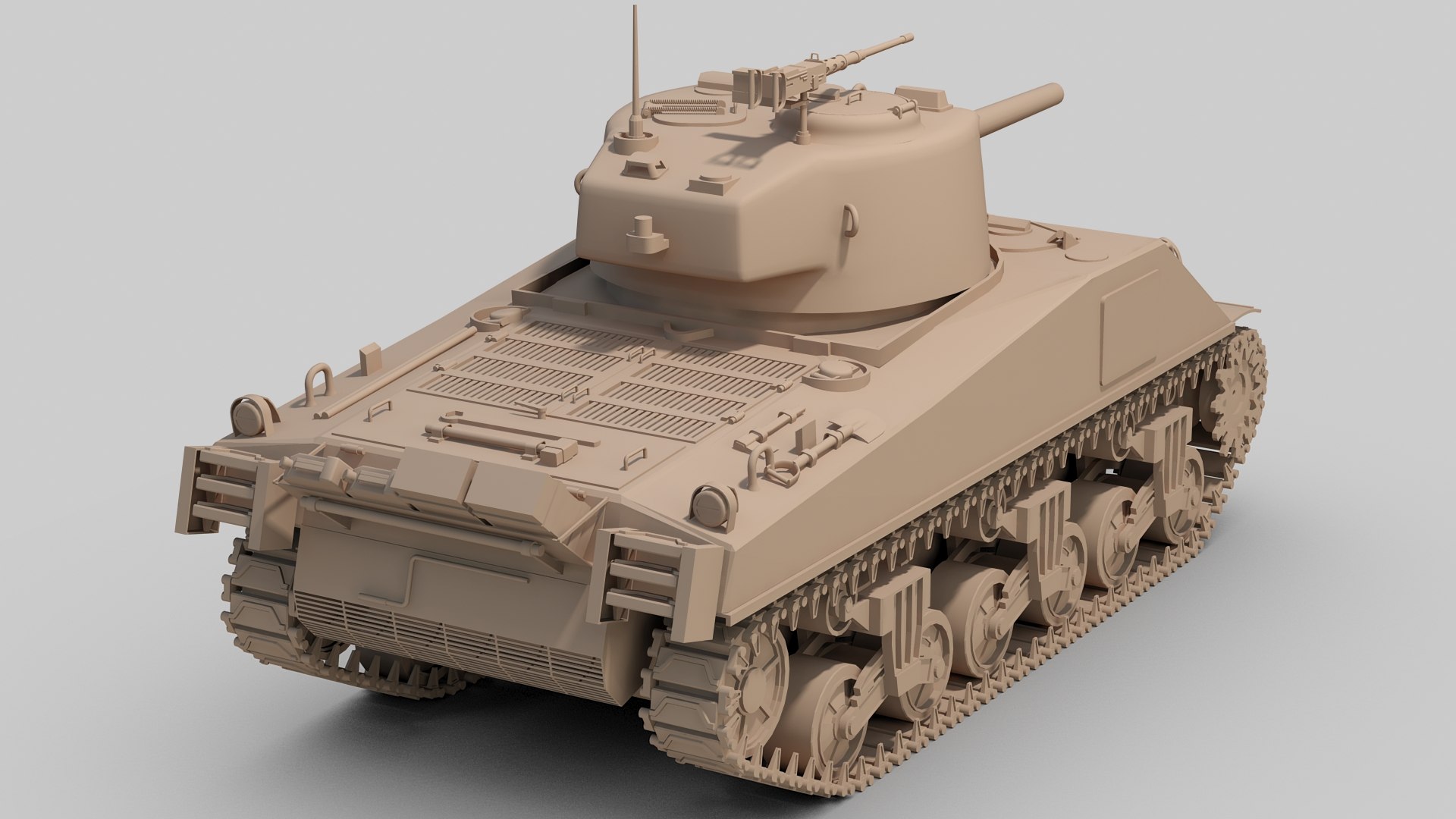 M4 Sherman Tank 3D Model - TurboSquid 1742742