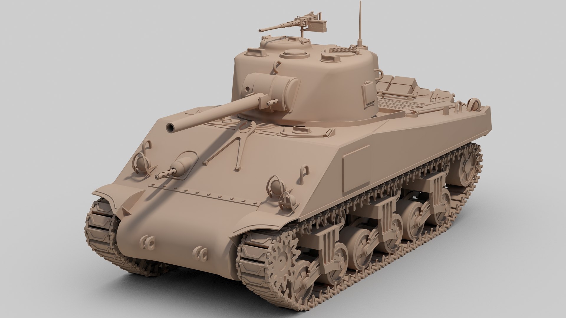 M4 Sherman Tank 3D Model - TurboSquid 1742742