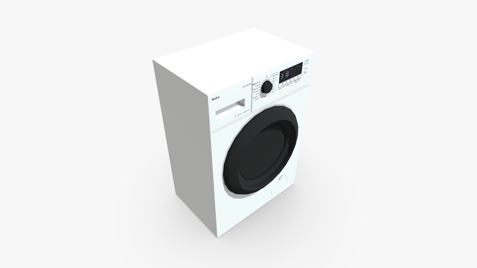 Washing Machine Amica WA1S712CLiSMG 3D Model 3D Model - TurboSquid 2020911