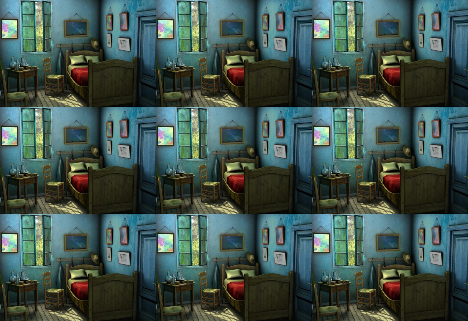 Cabin Bedroom Cartoon Cabin Indoor Animation Animation Scene Dim Cabin ...