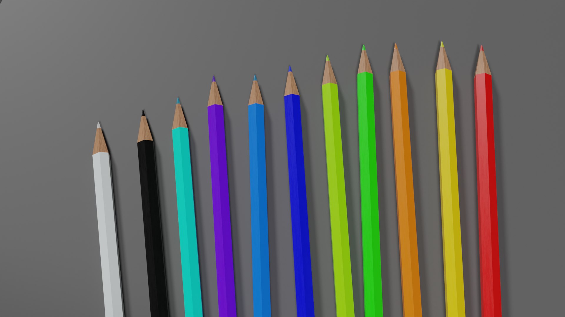 3D Model Colored Pencils - TurboSquid 2311046
