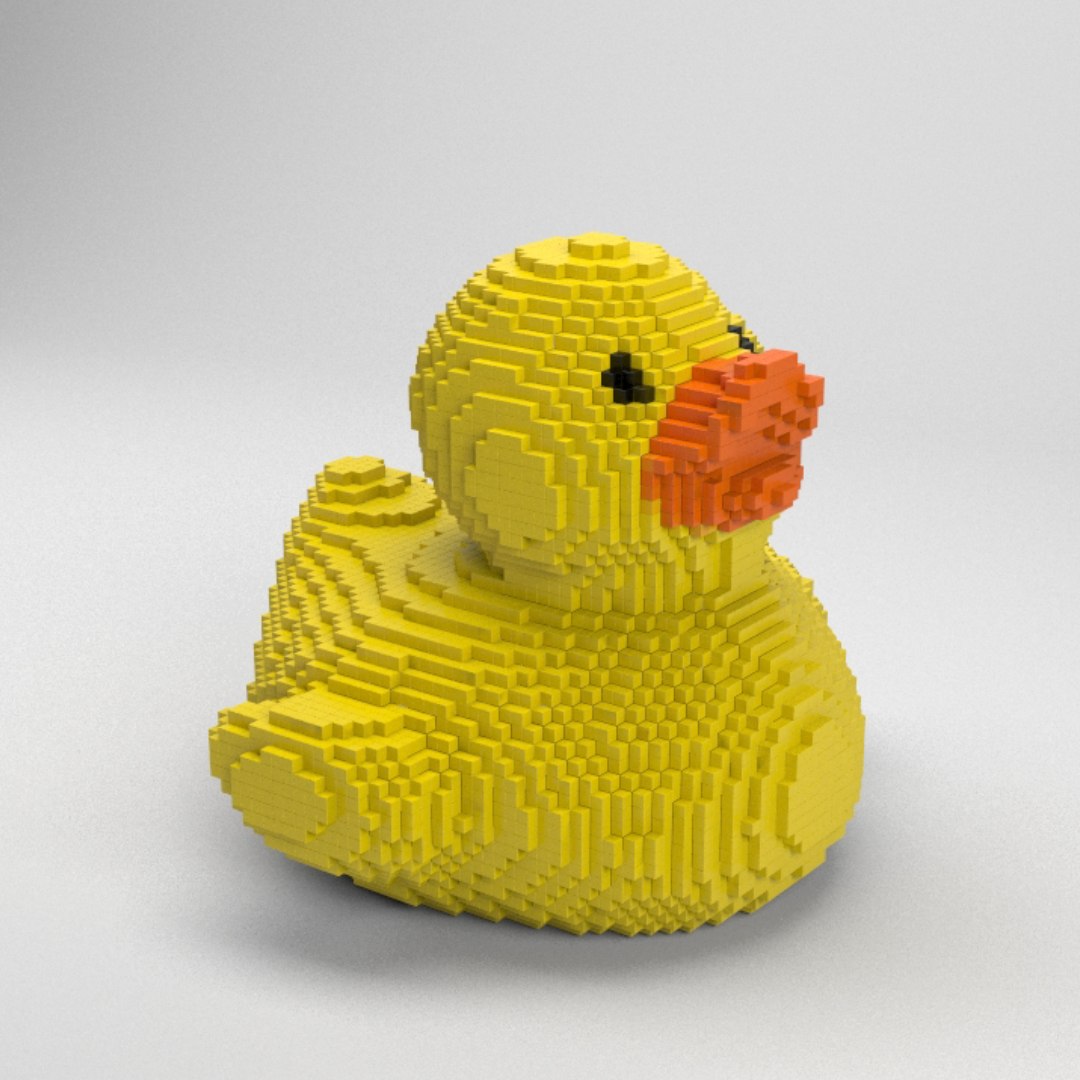 Voxel Rubber Duck 3D Model - TurboSquid 1288757