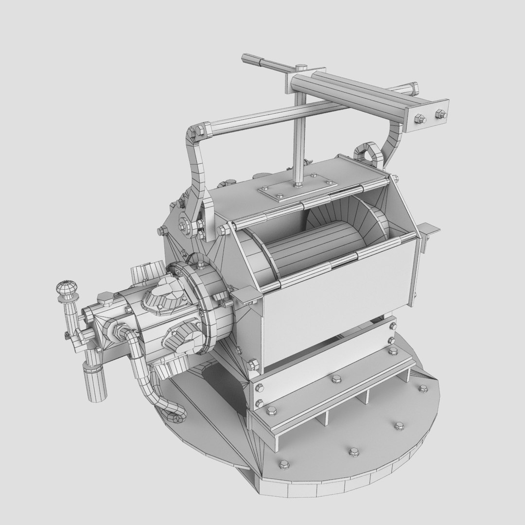 steampunk engine 3d max