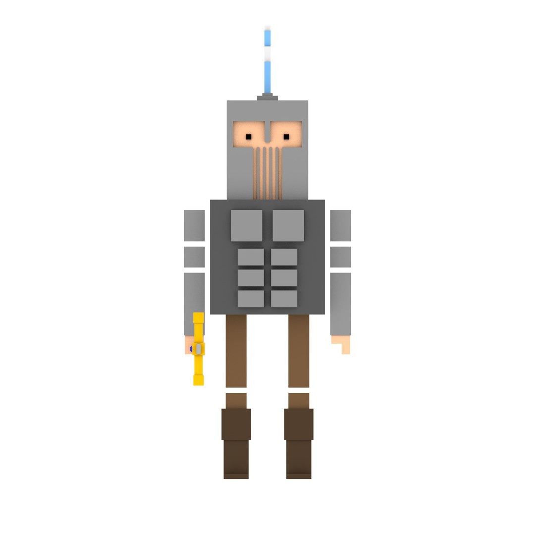 3D Model Simple Knight Man - TurboSquid 1277483