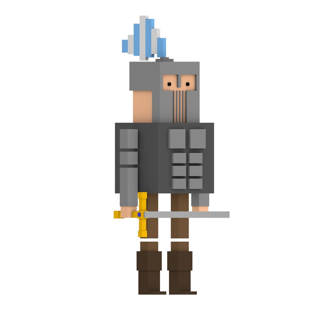 3D Model Simple Knight Man - TurboSquid 1277483