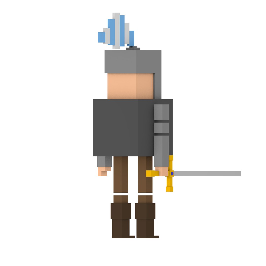 3D Model Simple Knight Man - TurboSquid 1277483