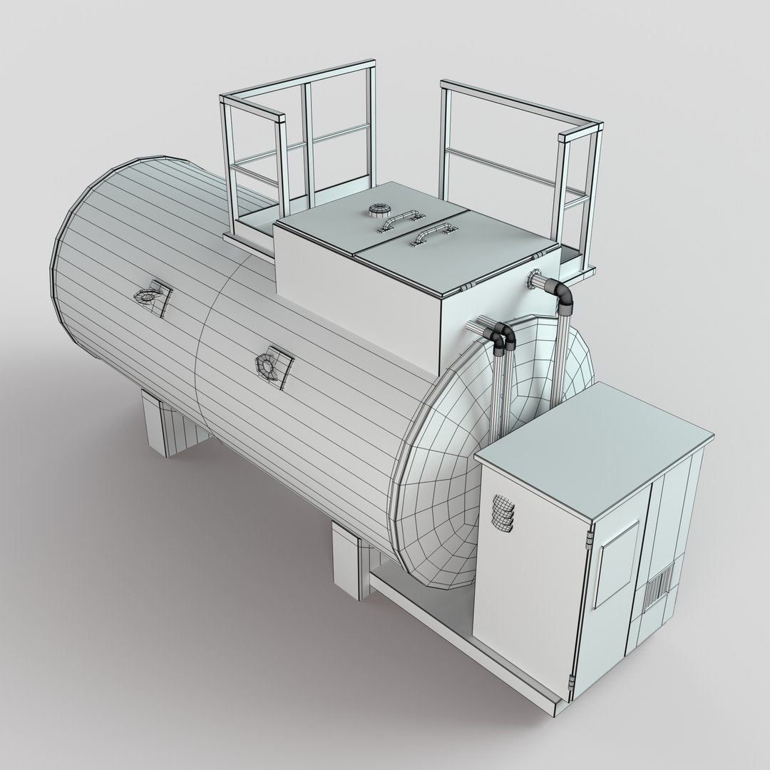 Storage Tank 3D Model - TurboSquid 1528546