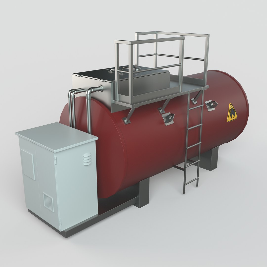 Storage Tank 3D Model - TurboSquid 1528546